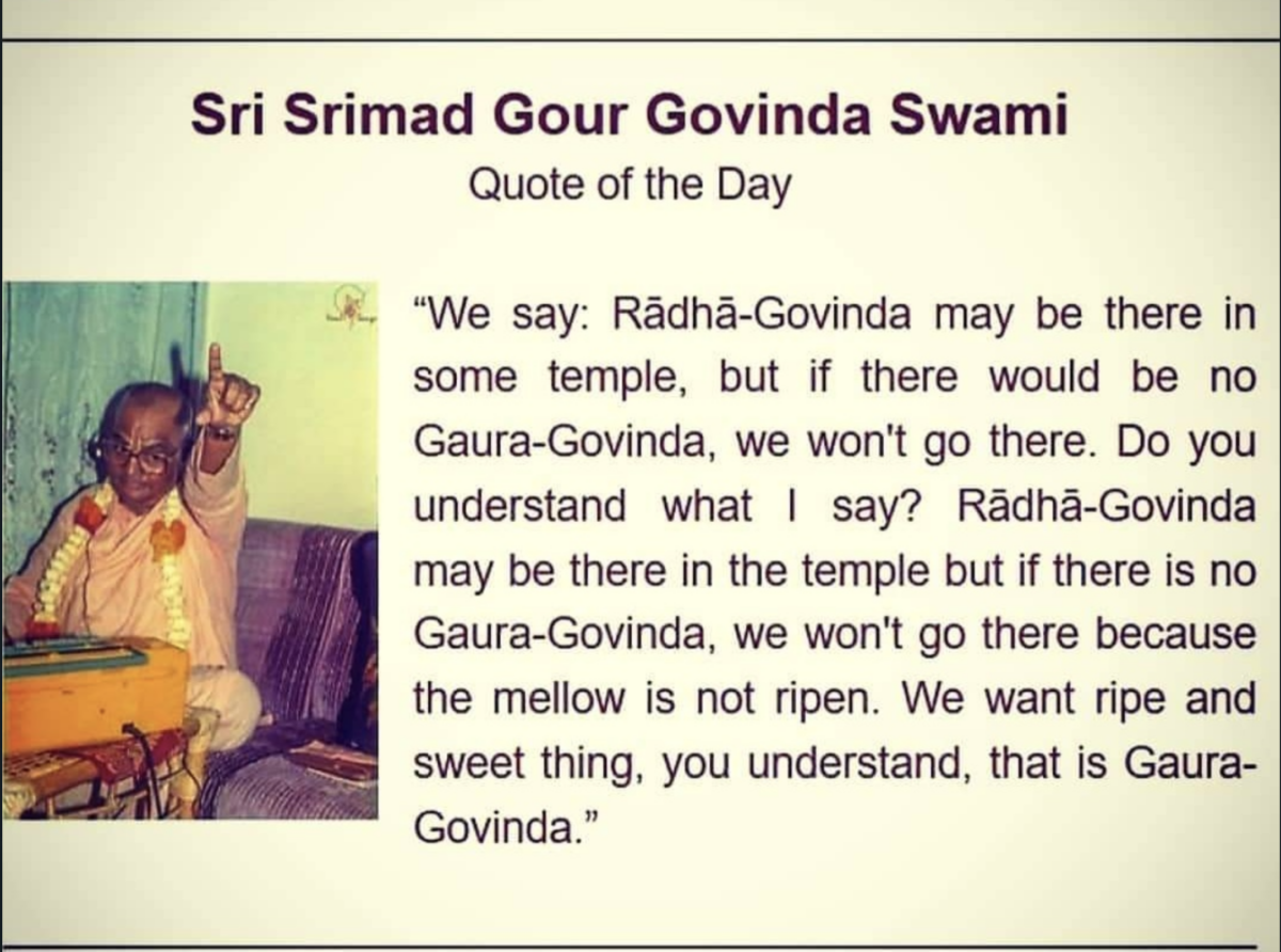 Gour Govinda Swami Maharaj – Gopal Jiu Publications